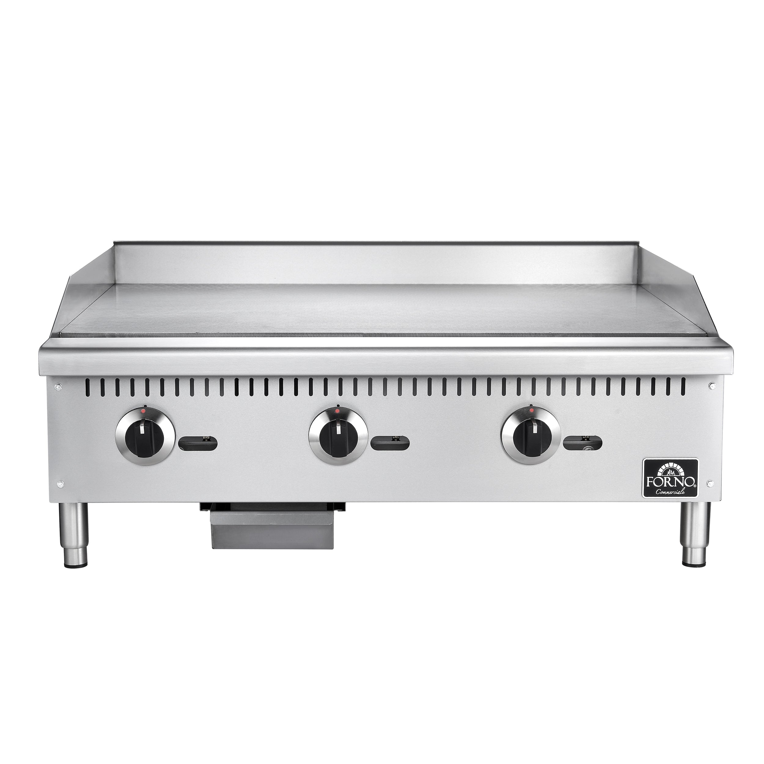 Forno Commerciale 36 Inch Gas Griddle, 3 Burners – Alfs Kitchen